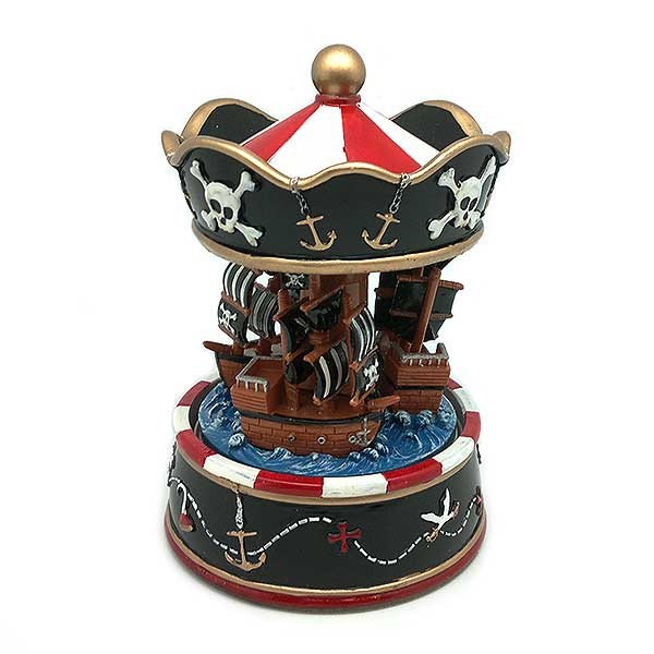 Carousel with pirate ships.