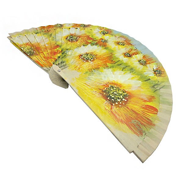Handmade fan, made in Spain. with still life