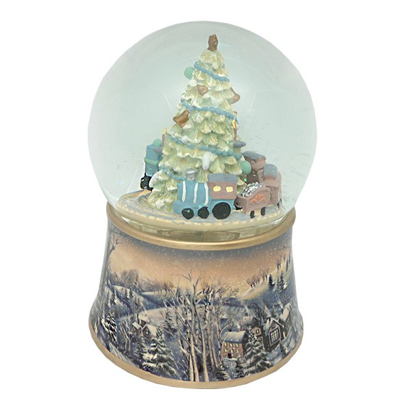 Hand-painted Magical Winter Scene Snowball.