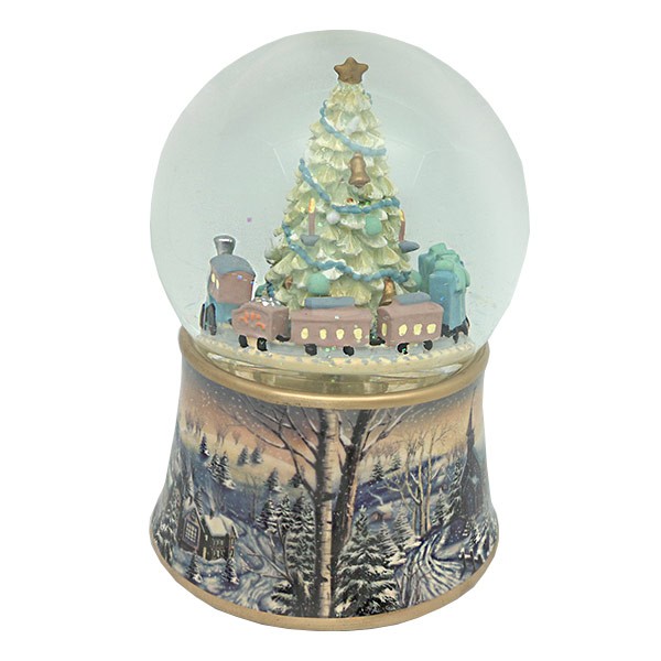 Hand-painted Magical Winter Scene Snowball.