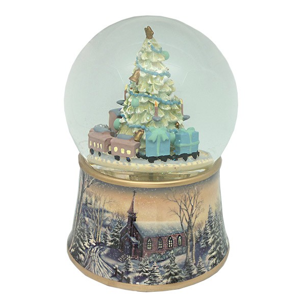 Hand-painted Magical Winter Scene Snowball.