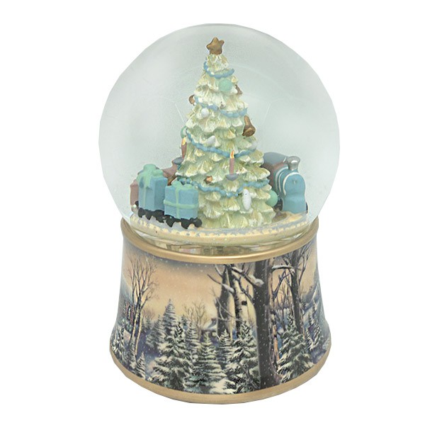 Hand-painted Magical Winter Scene Snowball.