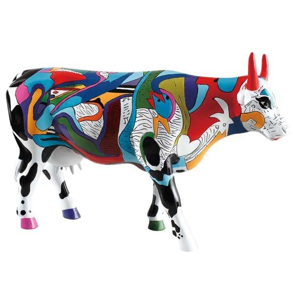 Vaca Ziv's Udderly Cool Cow : réplica de CowParade New York 2000